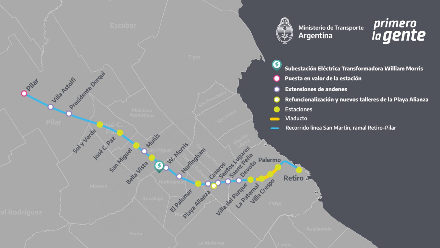 Transporte reactiva el proyecto de electrificación del San Martín ...